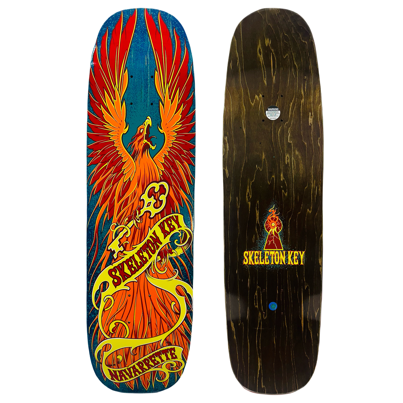 Darren Navarrette Phoenix Shaped Skateboard Deck – Skeleton Key MFG